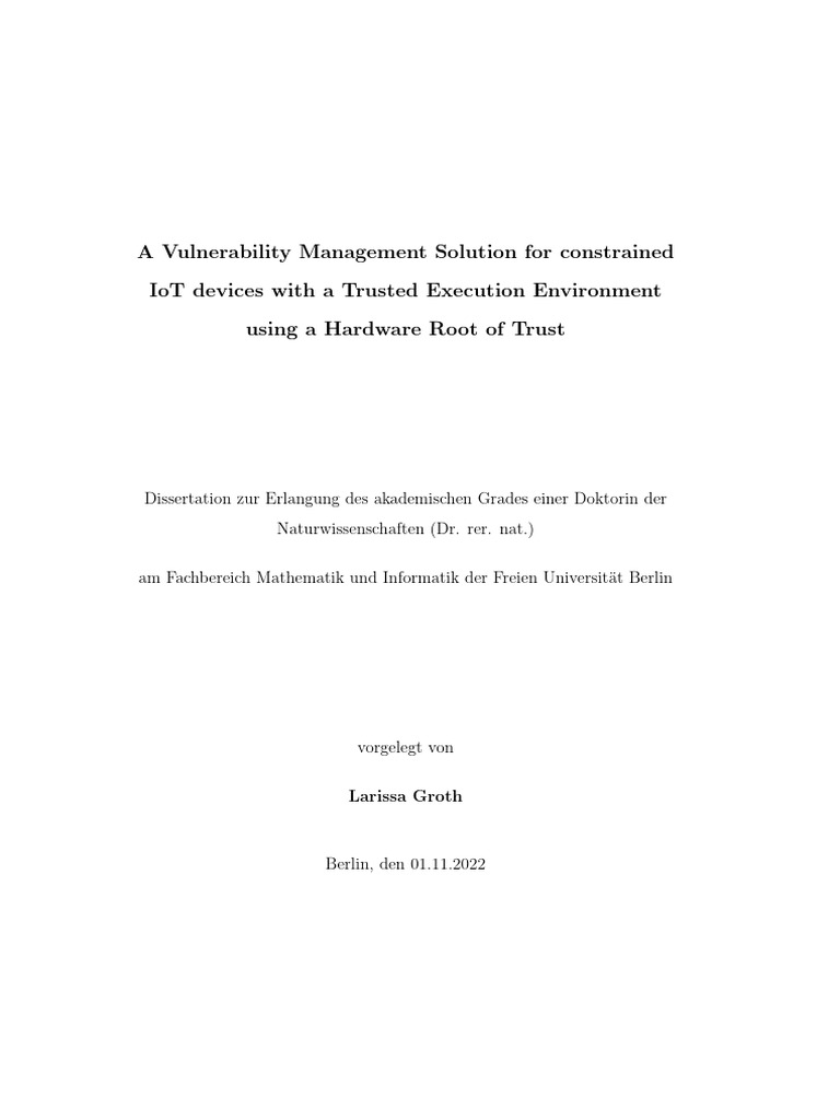 2022-11 a Vulnerability Management Solution for Constrained IoT Devices With Trusted Execution ...