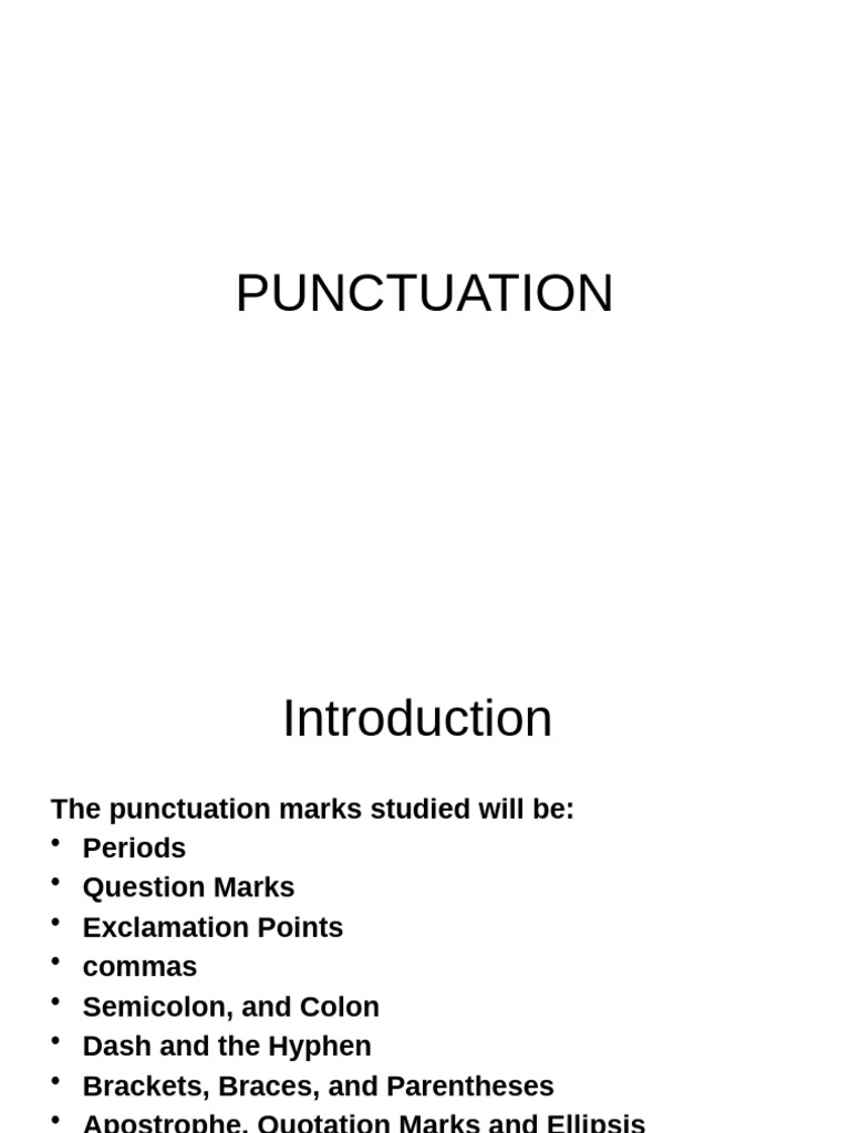 Punctuation and Proof Reading | PDF | Bracket | Ellipsis
