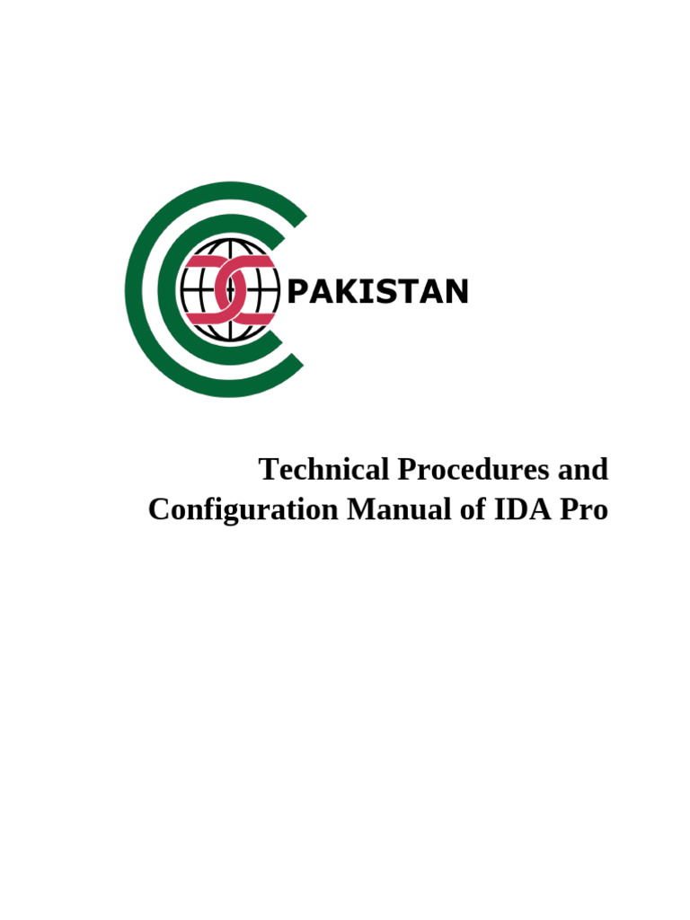 Technical Procedures and Configuration Manual of IDA Pro | PDF
