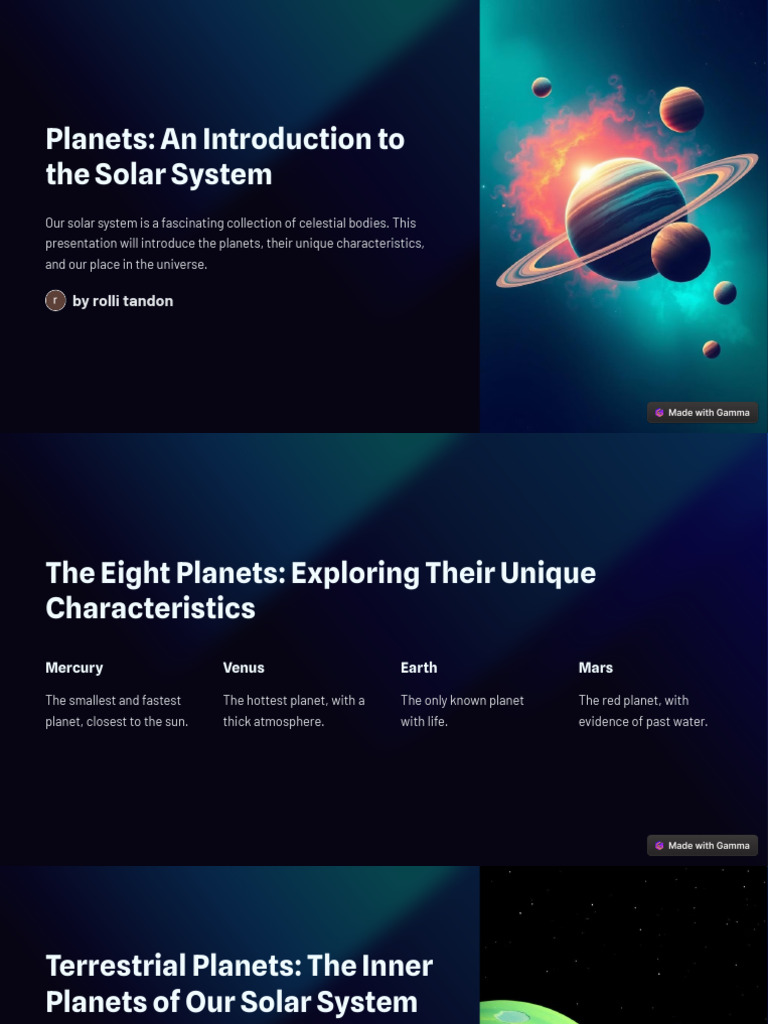 Planets An Introduction To The Solar System | PDF