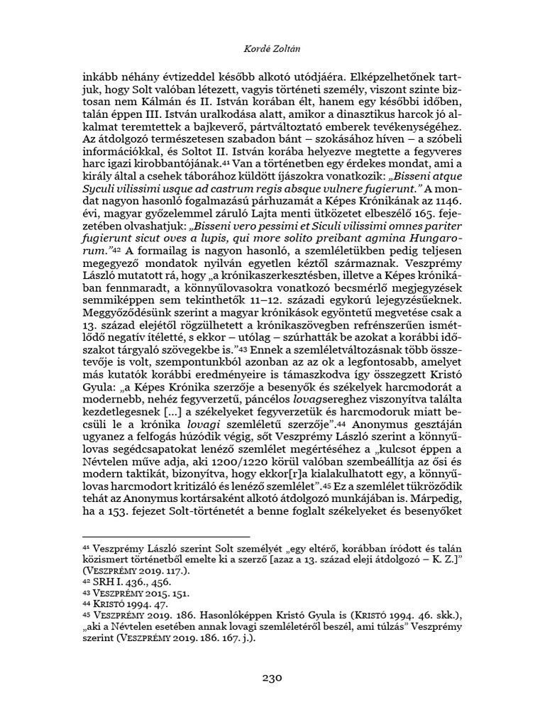 Hova Lettek a Szekelyek Es a Besenyok 3-3 | PDF