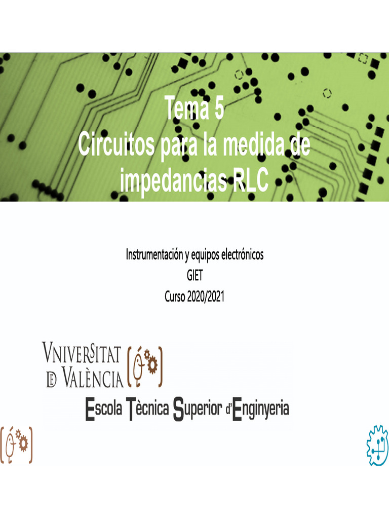 5 Puentes RLC | PDF | Resistencia Eléctrica y Conductancia | Resonancia