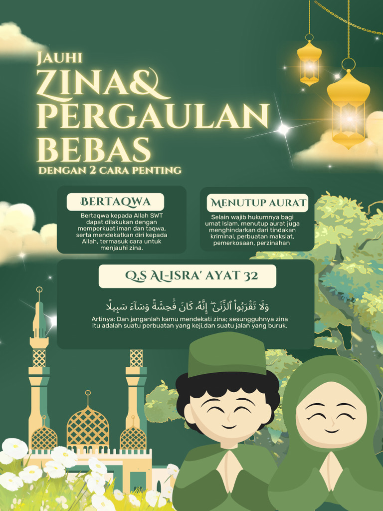 Hijau Dan Kuning Ilustrasi Rukun Islam Poster - 20250116 - 222253 ...