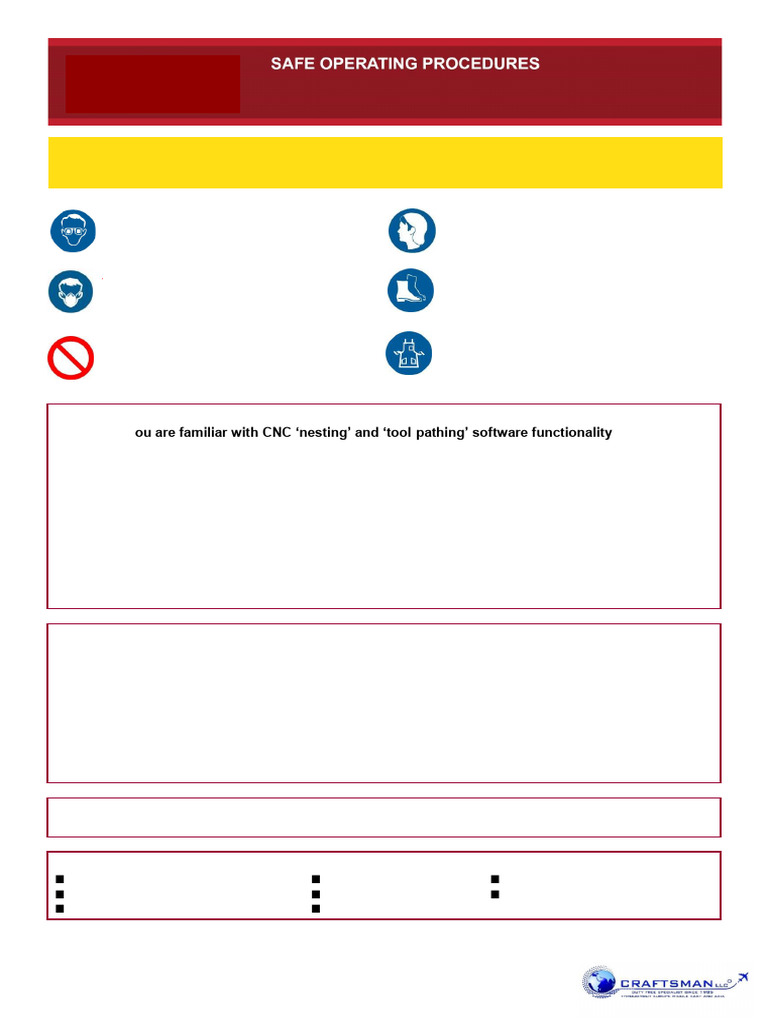 CNC Router Safety Guidelines | PDF | Numerical Control | Secondary ...