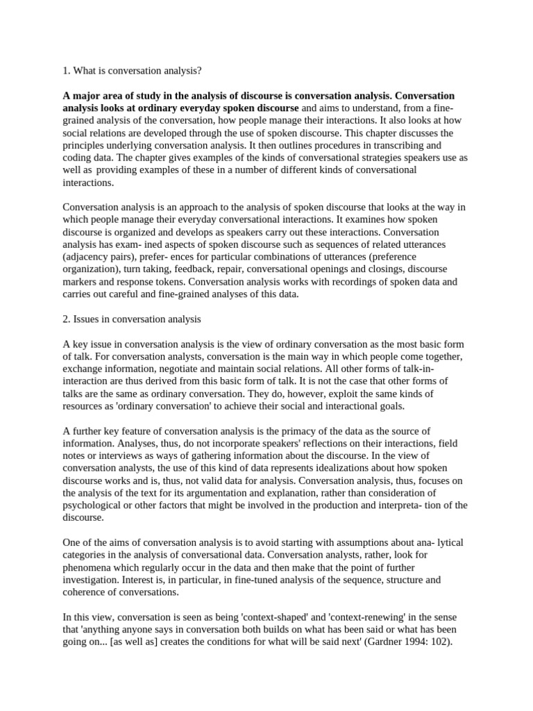 CA | PDF | Conversation | Human Communication