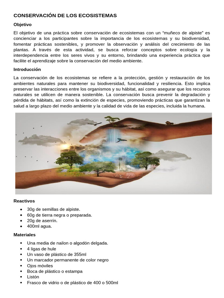 Práctica | PDF | Biodiversidad | Ecosistema
