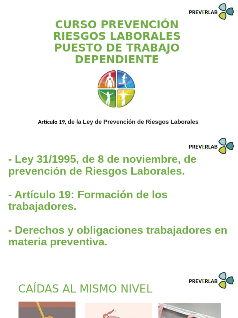 Curso Prevencion Riesgos Laborales Dependiente | PDF | Seguridad y salud ocupacional