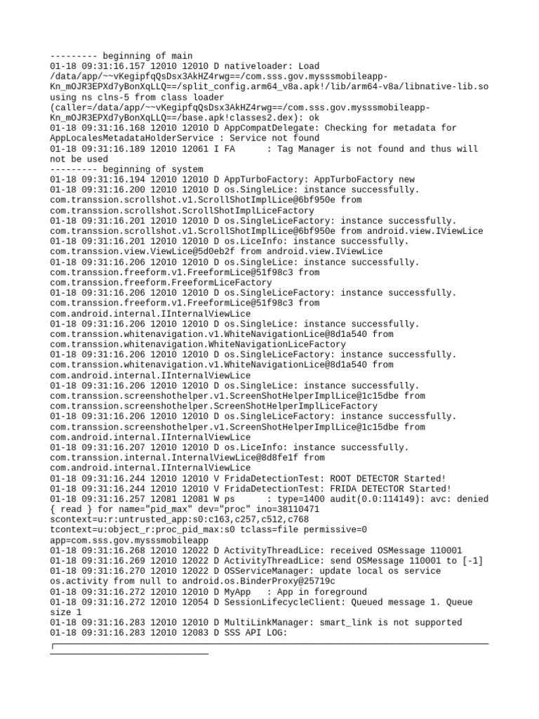 Mobile App Debugging Log Analysis | PDF | Computer Science | System Software