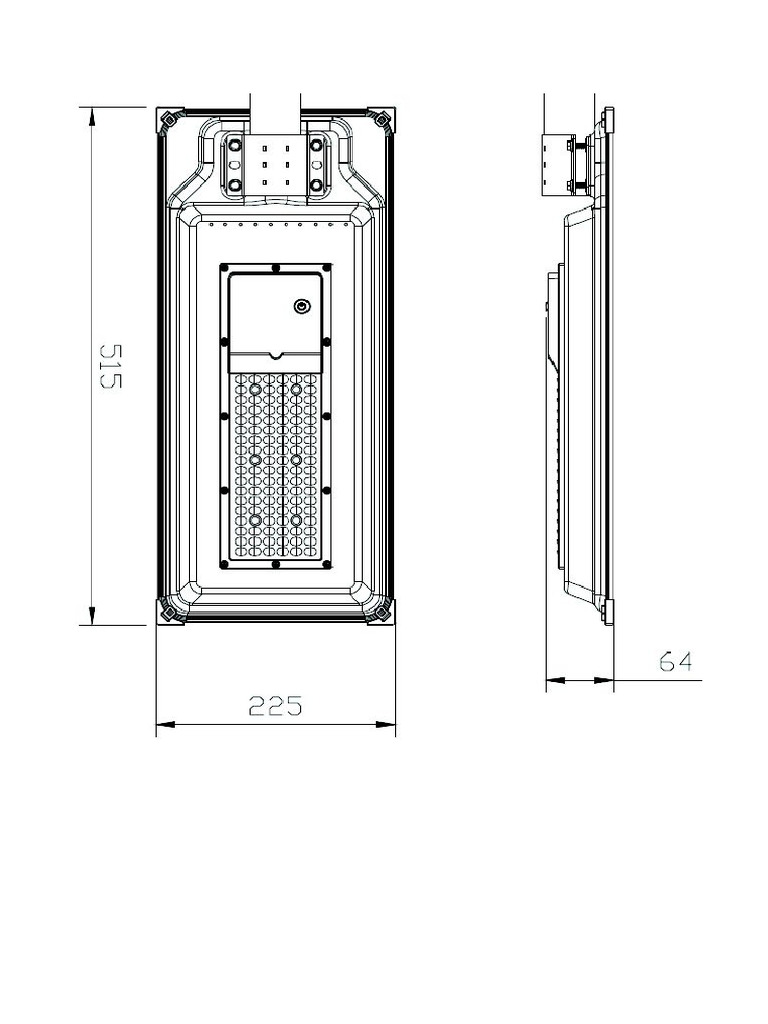 Dimension-Drawing-Solar Lamp Philips | PDF