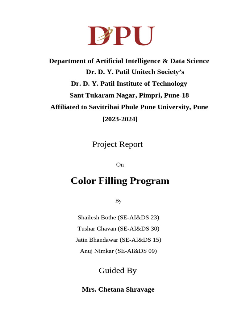 Project_Report_CG[1] | PDF | Computer Program | Programming