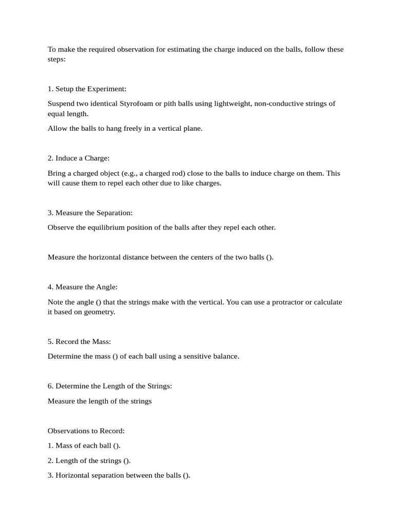 Physics Project | PDF | Force | Electrostatics