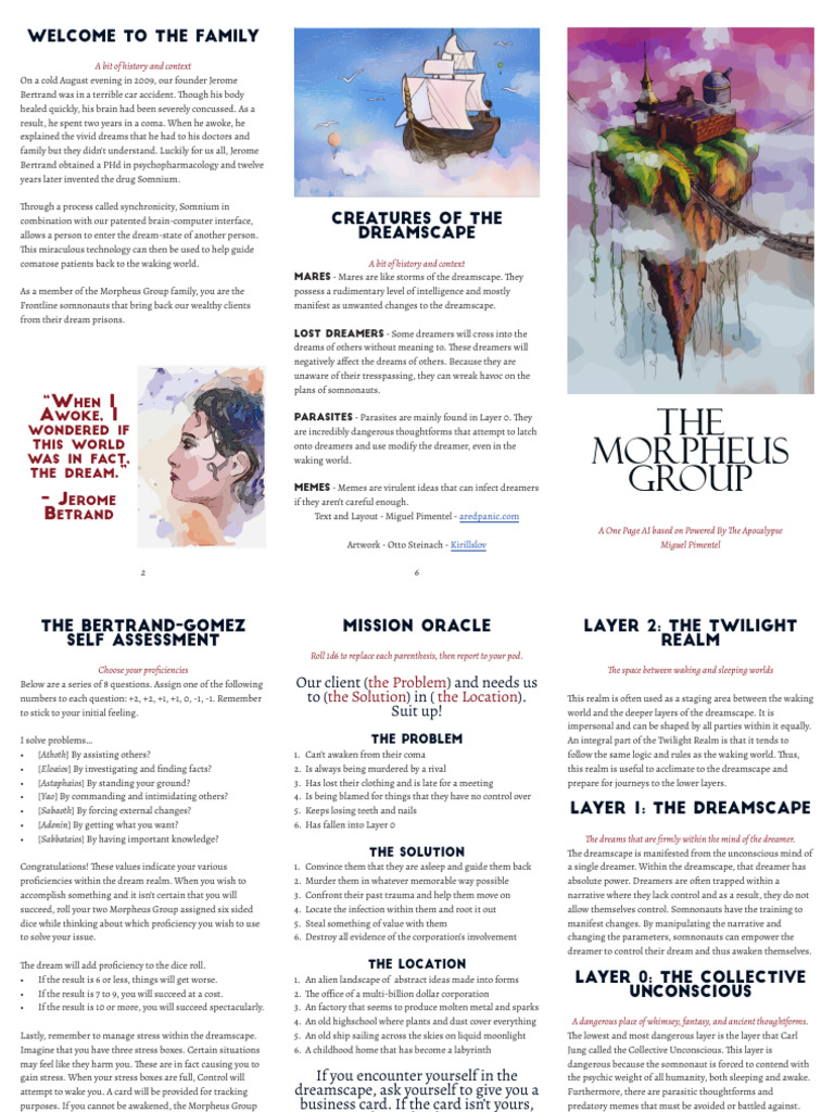 Morpheus Group | PDF | Dream