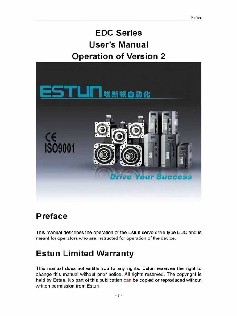 Edc Series Users Manual v.2.2-2 | PDF