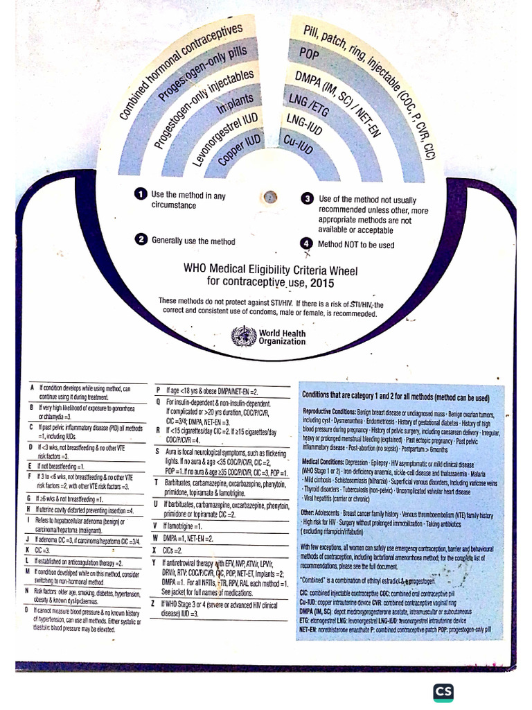 Family Planning Wheel | PDF