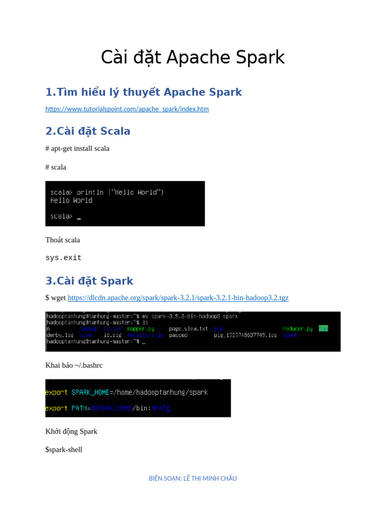 5 Cai Dat Apache Spark | PDF