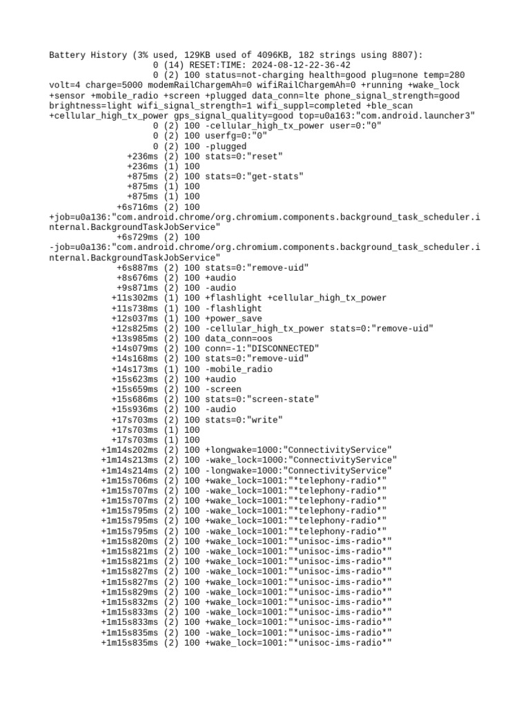 Battery Usage and Status Log Analysis | PDF | Smart Devices | Cloud Clients