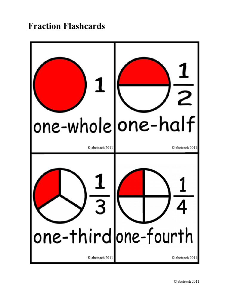 fractions words | PDF
