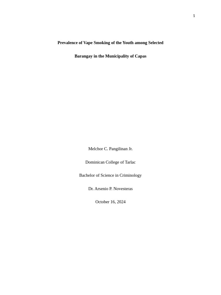 Final Revised Research 1&2 | PDF | Electronic Cigarette | Survey Methodology