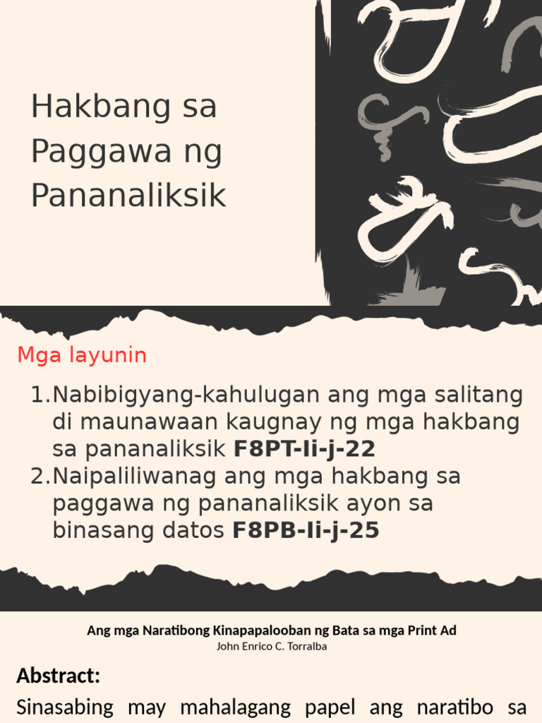 Hakbang Sa Paggawa NG Pananaliksik | PDF