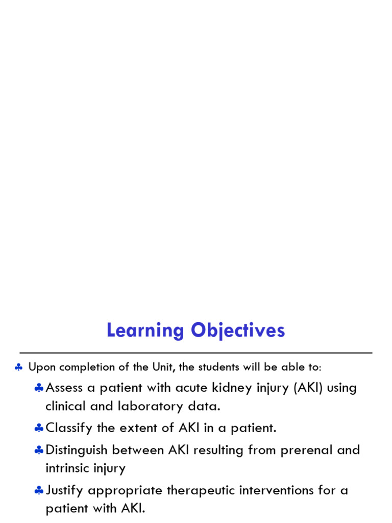 Understanding Acute Kidney Injury (AKI) | PDF | Chronic Kidney Disease ...