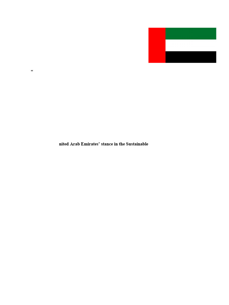 Position Paper - United Arab Emirates - UNDP | PDF | United Arab ...