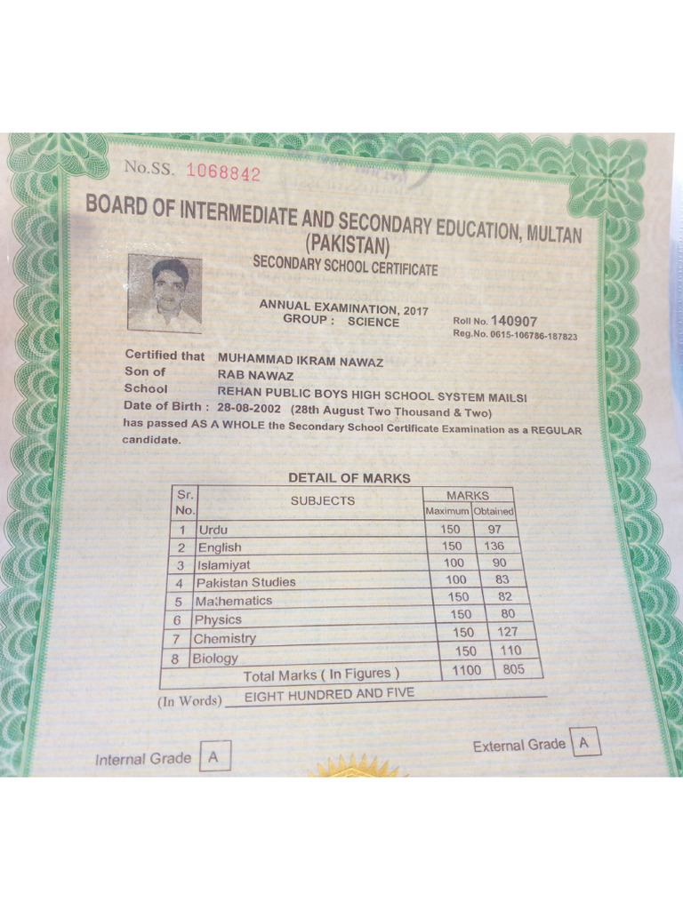 Muhammad Ikram Nawaz CV | PDF