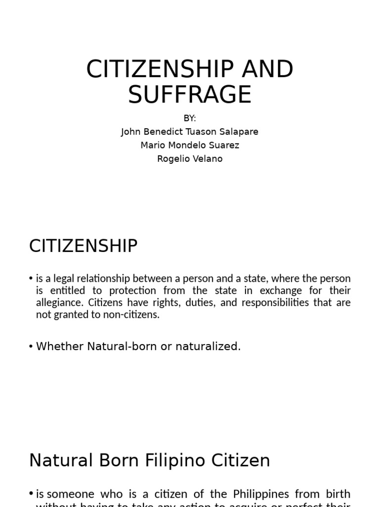 Understanding Philippine Citizenship Laws | PDF | Naturalization ...