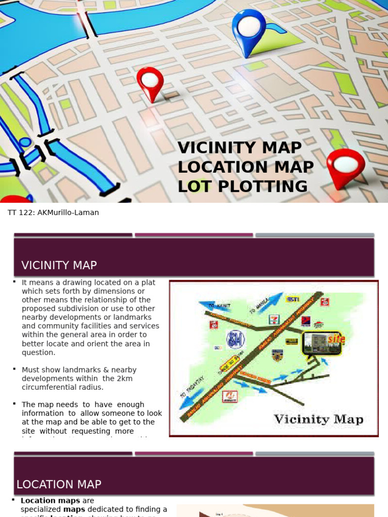 Vicinity Map, Location Map & Lot Plotting | PDF | Land Lot | Map