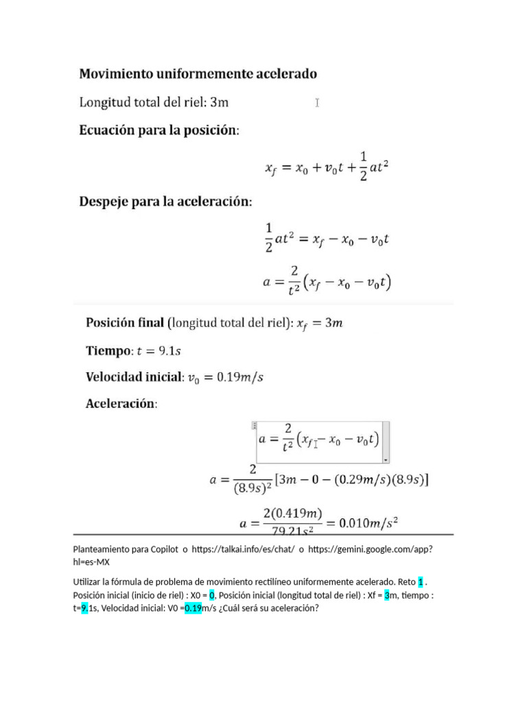 EA3 EXPERIMENTO SENSOR MAESTRO | PDF | Aceleración | Pendiente