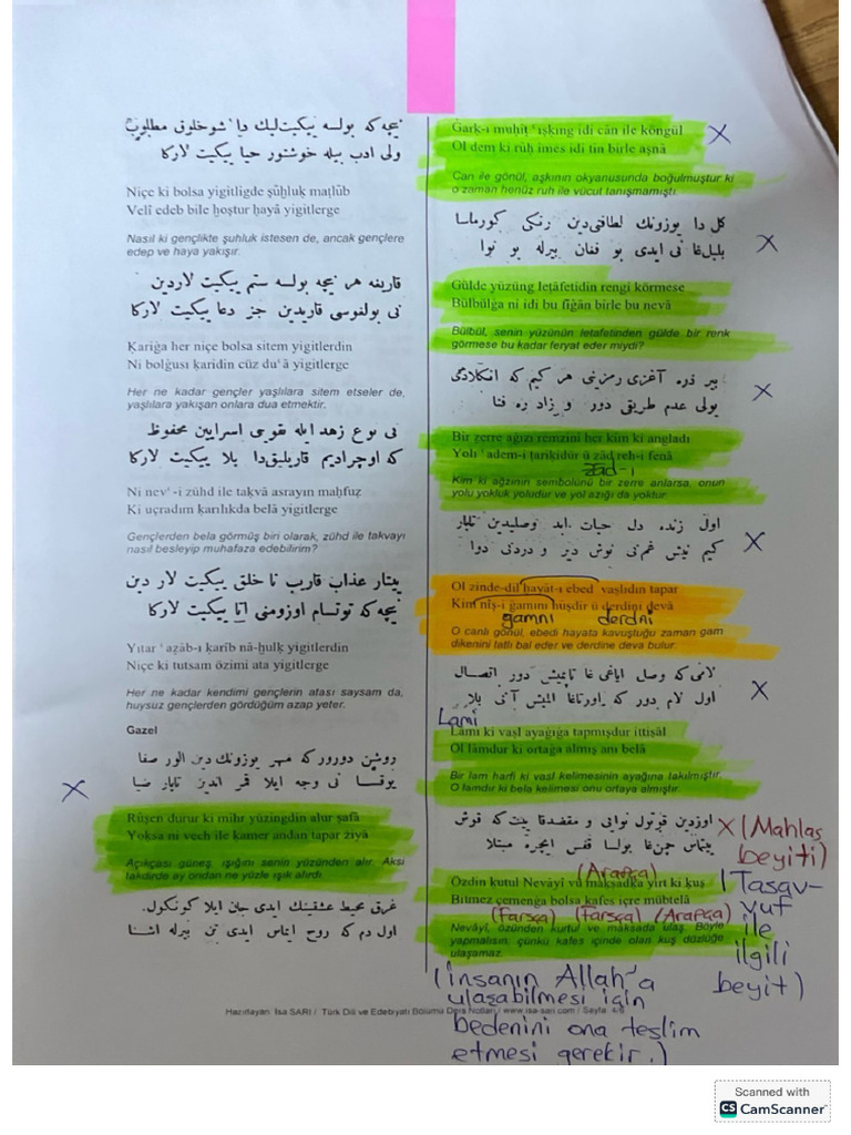 Ali Şir Nevâi Gazel | PDF