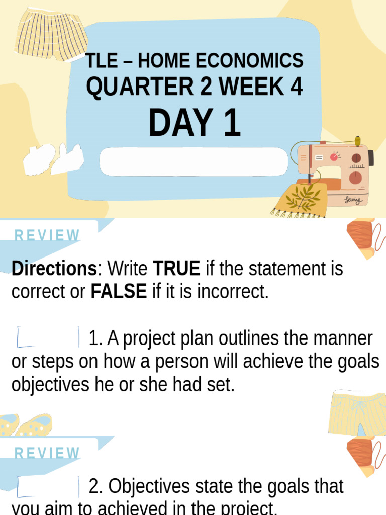 G6Q2 Week 4 Tle Home Economics | PDF | Sewing | Seam (Sewing)