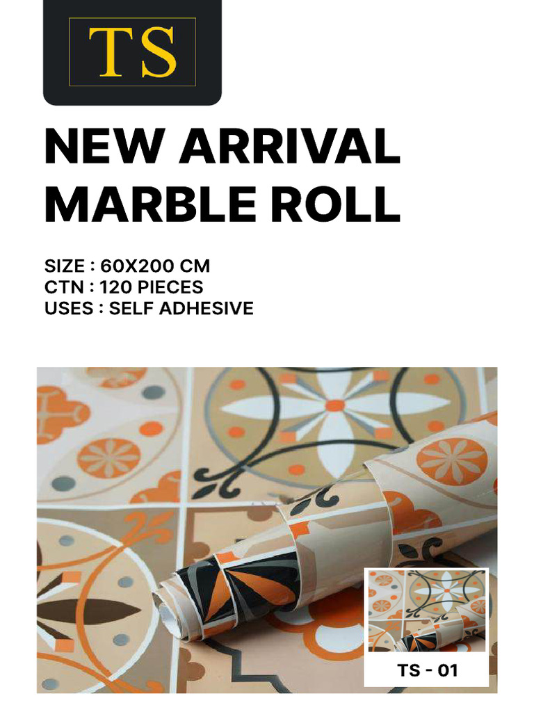 Ts New Arrival Marble Roll (60x200 CM) | PDF