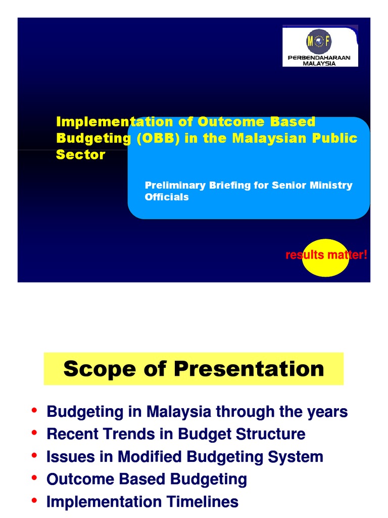 Outcome Based Budgeting | PDF | Evaluation | Economies