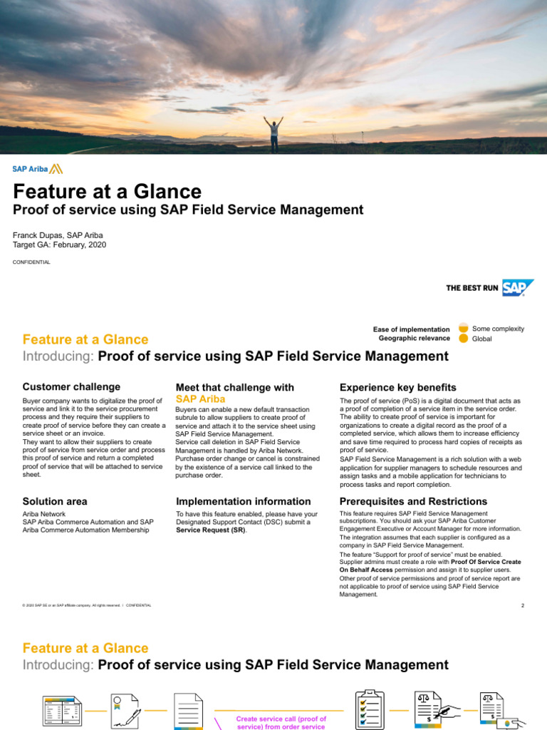 SAP Field Service for Buyers | PDF | Mobile App | Procurement