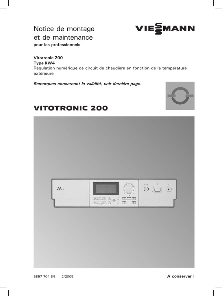 Viessman Vitotronic 200 | PDF