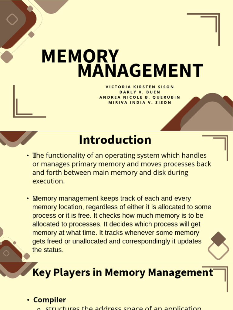 03 OS - Memory Management | PDF | Computer Data Storage | Computer Hardware