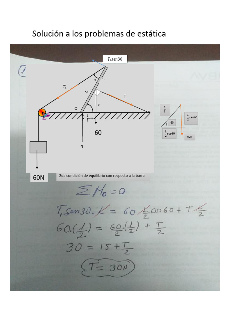 SOLUCION A LA PRACTICA DIRIGIDA ESTATICA | PDF