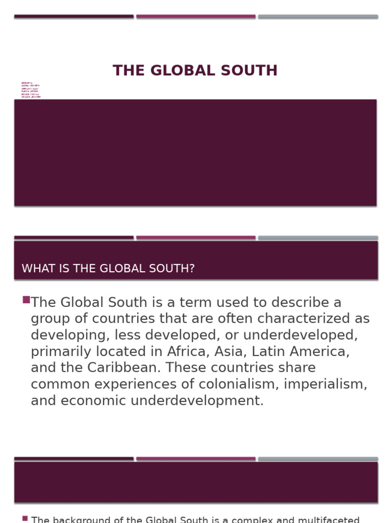 The Global South | PDF | Poverty | Poverty & Homelessness