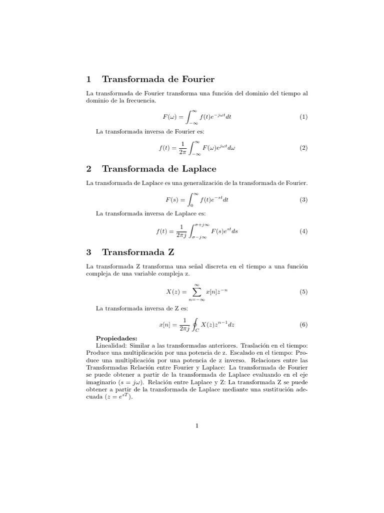 Transformadas | PDF