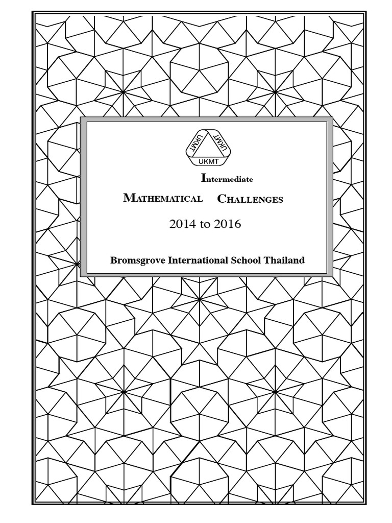 Imc 2014 2016 Past Paper | PDF | Area | Equations