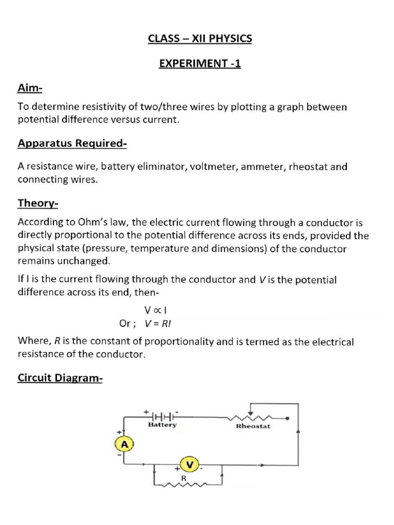 Ohm's Law | PDF