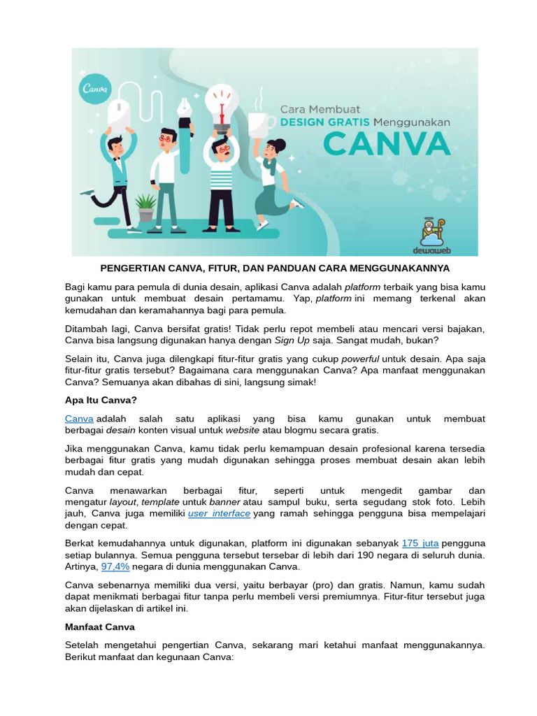 Materi CANVA | PDF