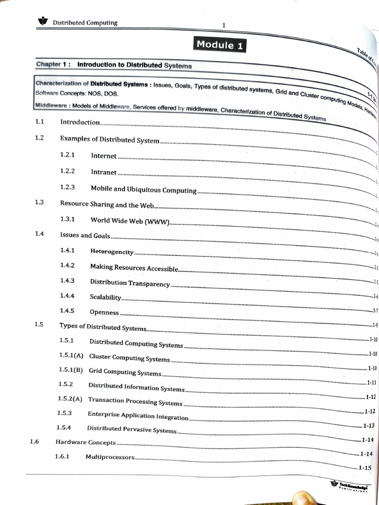 Distributed Computing Tech Knowledge Pdf