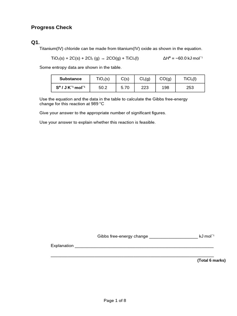 Graph Q | PDF | Gibbs Free Energy | Physical Chemistry