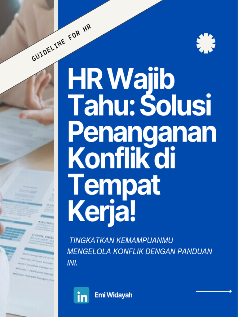 Cara HR Mengatasi Konflik di Tempat Kerja | PDF