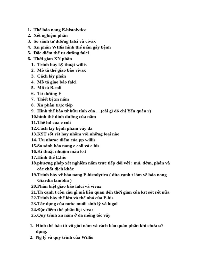 Câu hỏi thực hành KST | PDF