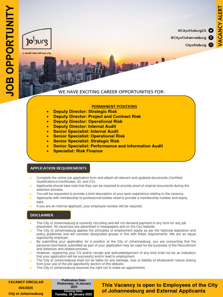 004 2025 Various Positions GRAS EXTERNAL | PDF | Audit | Internal Audit