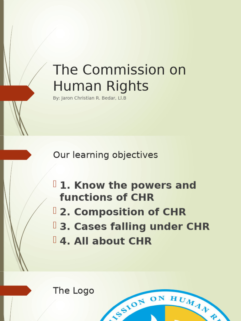 Overview of the Commission on Human Rights | PDF | Justice | Crime ...