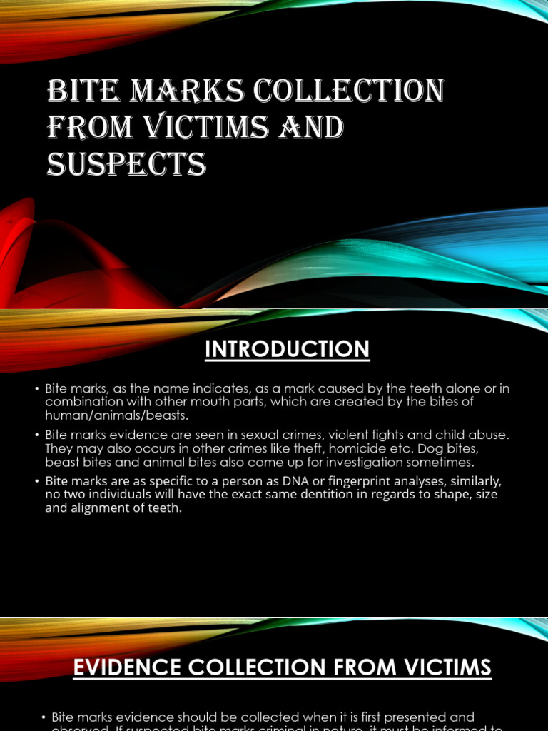 Bite Marks | PDF | Forensic Science