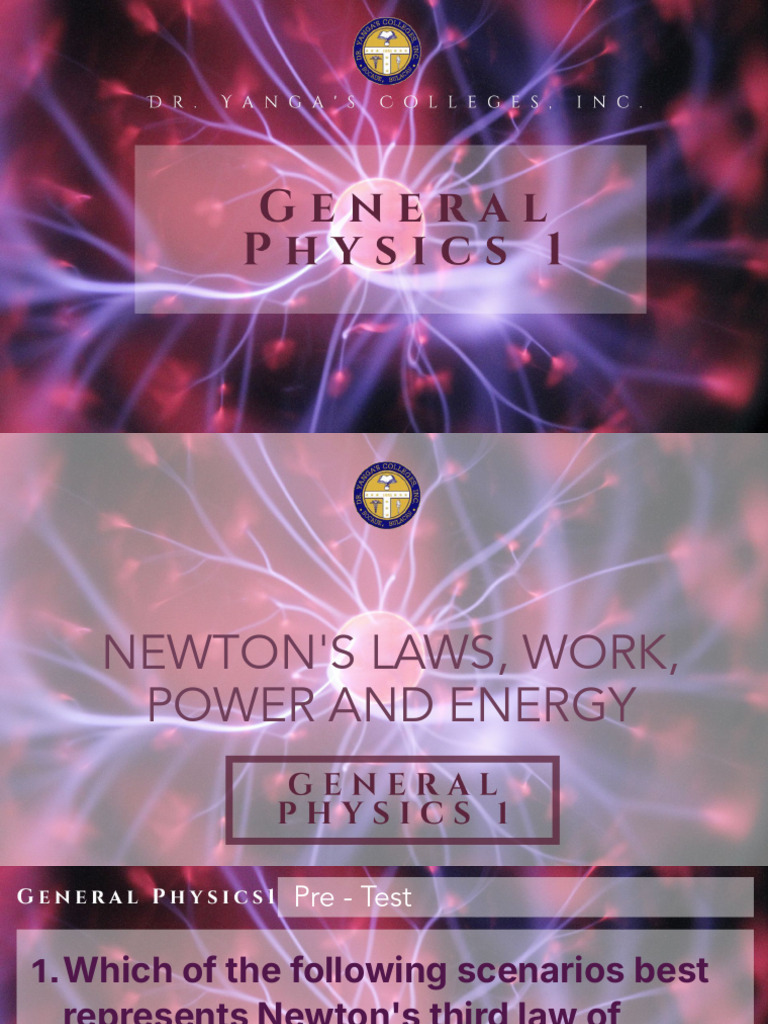 Newton's Laws and Work Concepts | PDF | Force | Mass